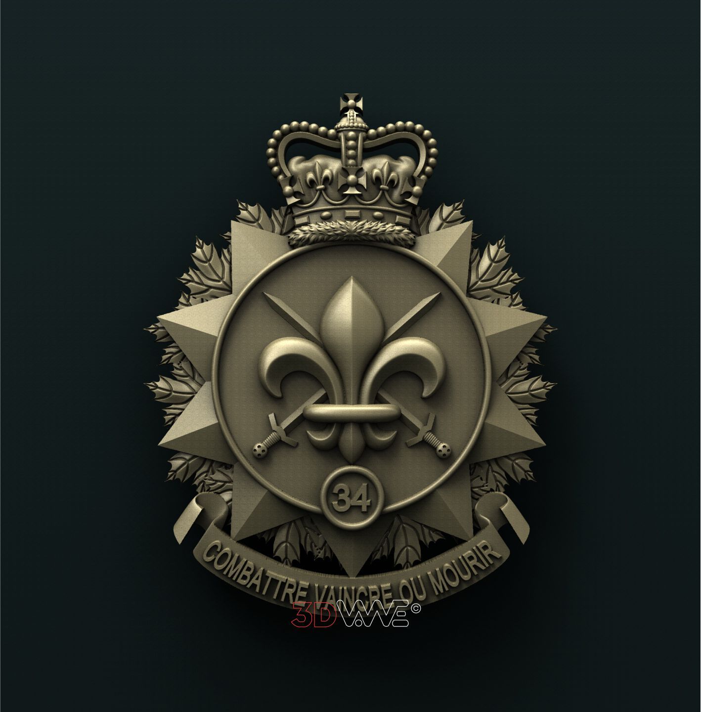 34 CANADIAN BRIGADE GROUP 3D STL - - 3DWave.us