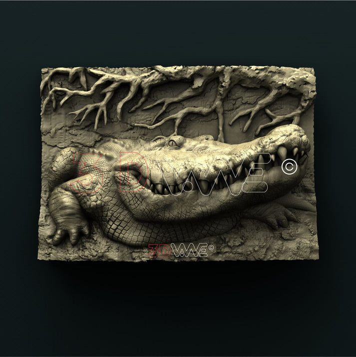 ALLIGATOR 3D STL - - 3DWave.us