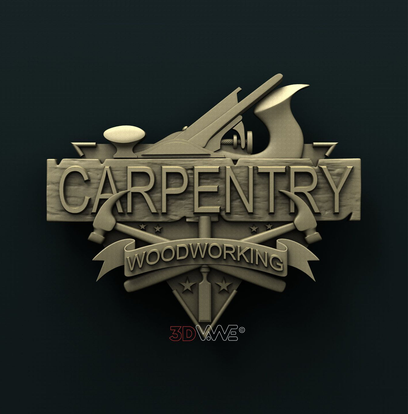 CARPENTRY SIGN 3D STL - - 3DWave.us