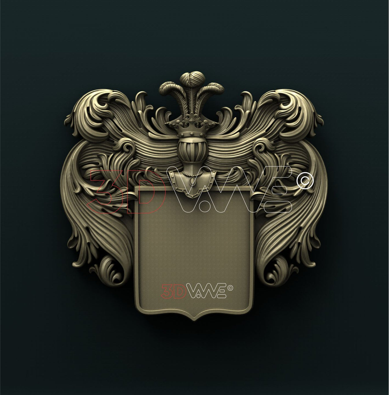 FAMILY CREST 3D STL - - 3DWave.us
