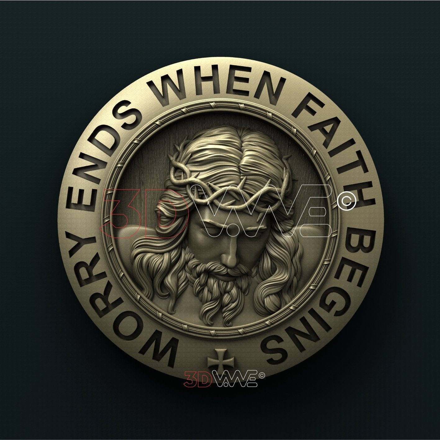 JESUS & BIBLE VERSES 3D STL - - 3DWave.us