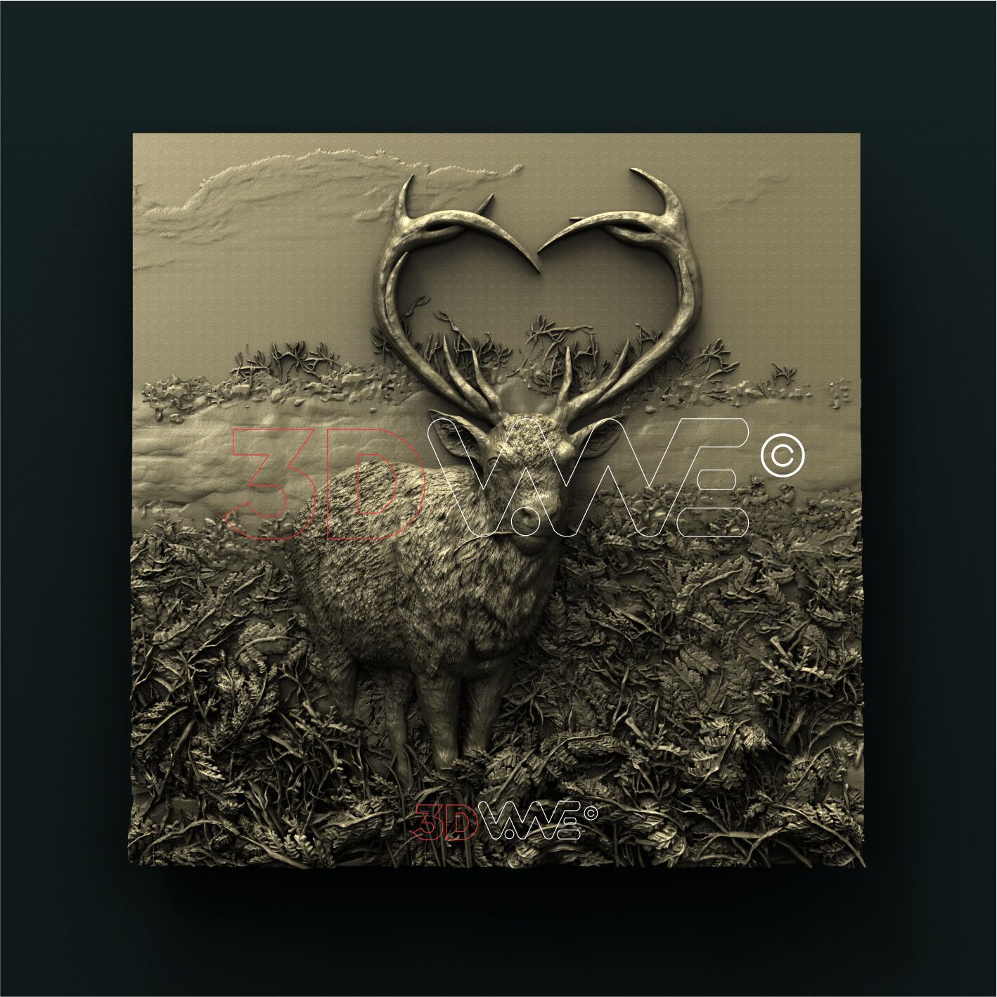 STAG 3D STL - - 3DWave.us