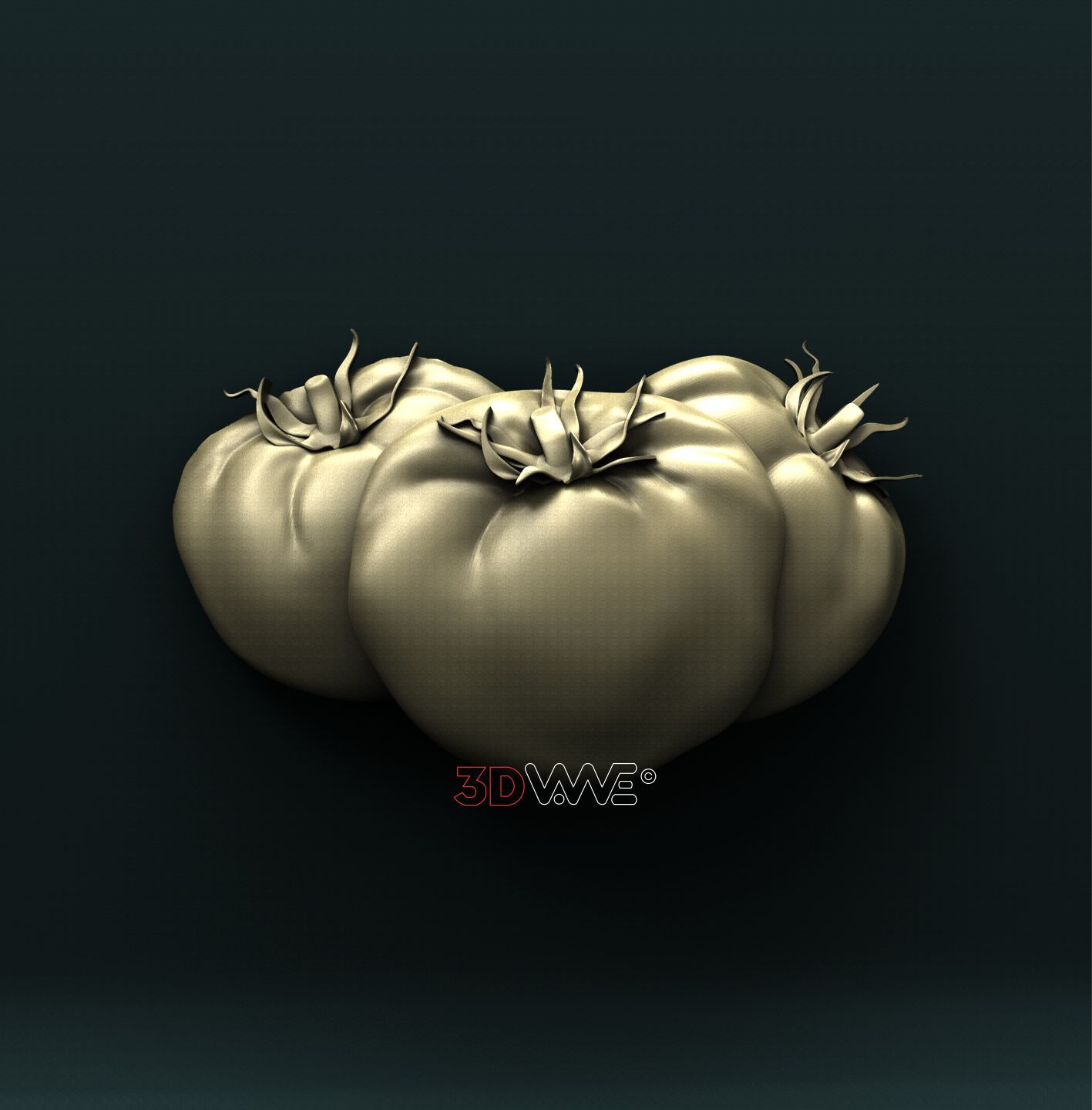 TOMATO 3D STL - - 3DWave.us