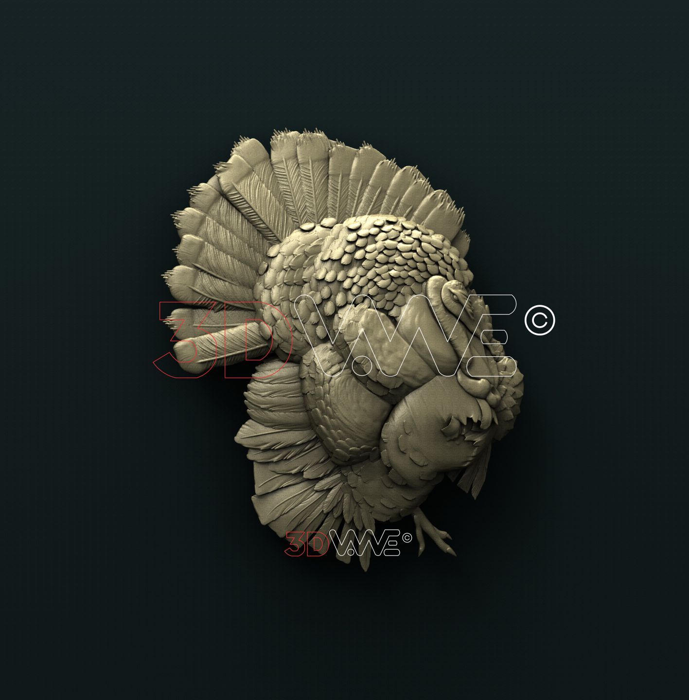 TURKEY 3D STL - - 3DWave.us