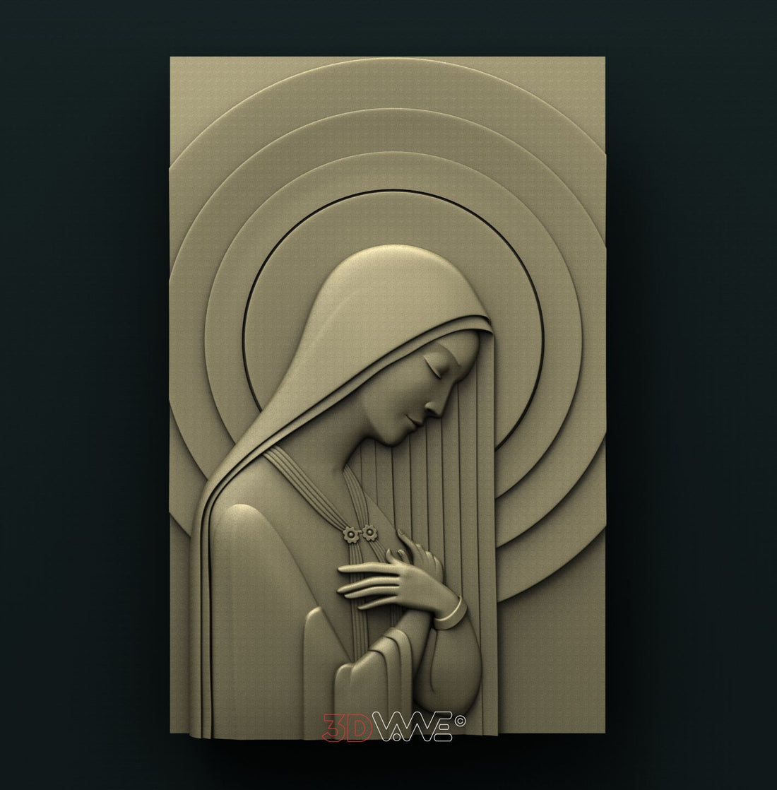 Virgin Mary 3d Stl