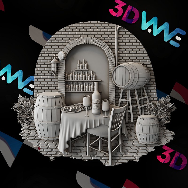 WINERY 3d stl - - 3DWave.us